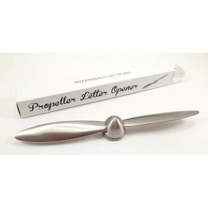 Magnetic Propeller Letter Opener Satin Silver | AusPower Australia