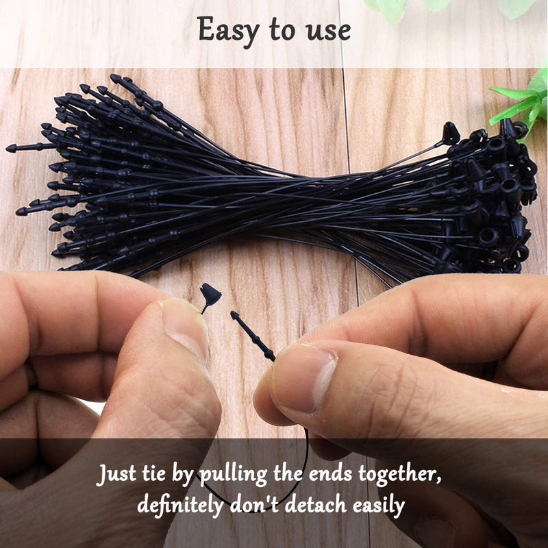 5000Pcs Plastic Fastener Hang Tag Snap Lock,5" Security Loop Plastic ...