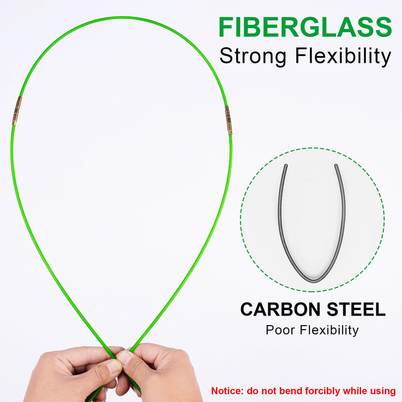 14FT Wire Fish Tool Electrical Wire Snake Fish Tape Fish Rods, Bright ...