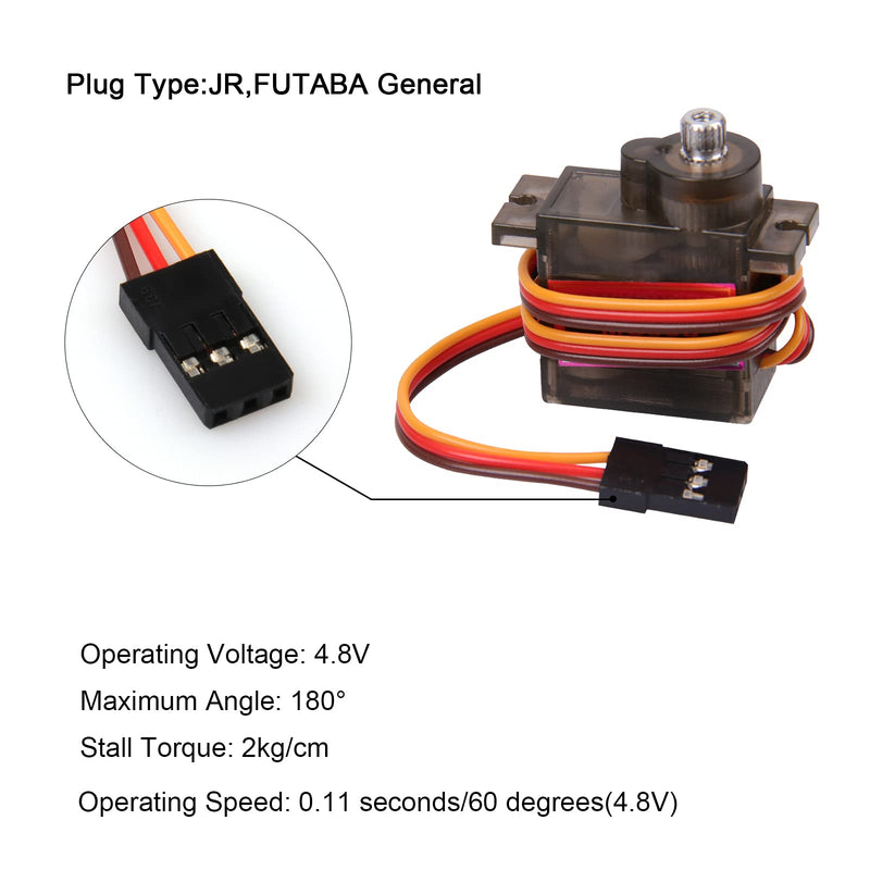 MG90S 9g Servo Motor Micro Metal Gear for Robot Car Plane RC Helicopter ...