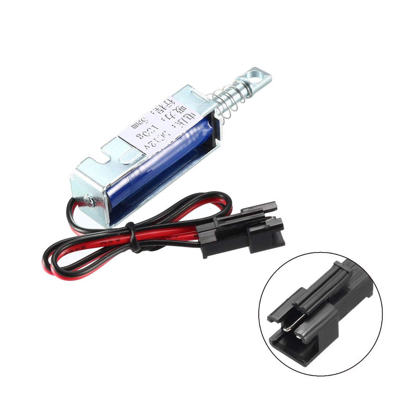 uxcell DC 12V 2A 5mm Electromagnetic Solenoid Lock Pull Type for ...