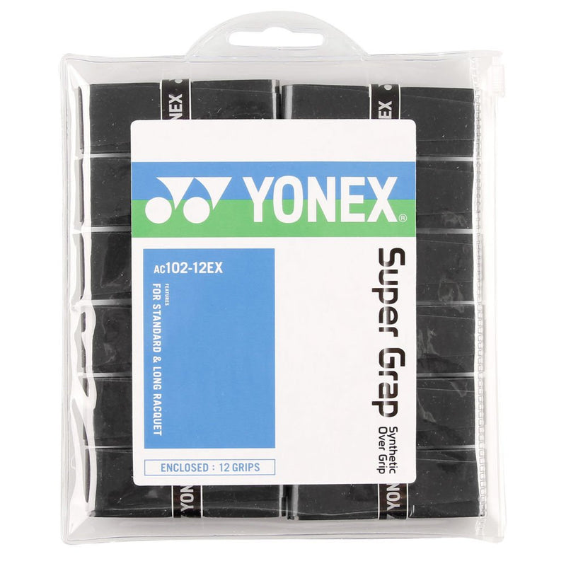 YONEX Super GRAP Overgrip (12 Pack) Black | AusPower Australia