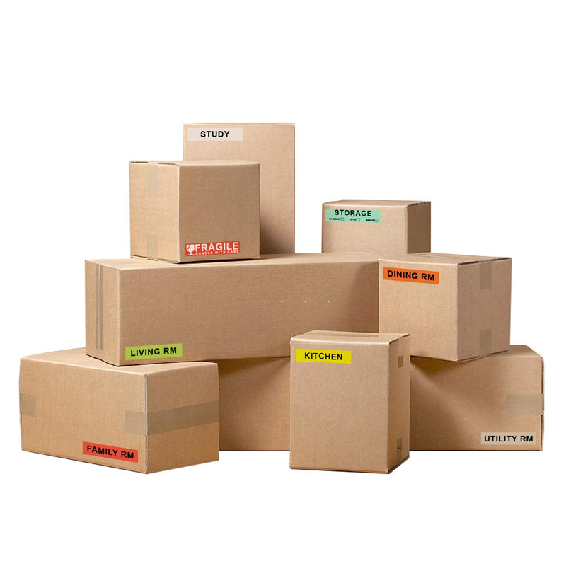 Printholic 960 Count Home Moving Labels,16 Rolls Different Color Coding ...