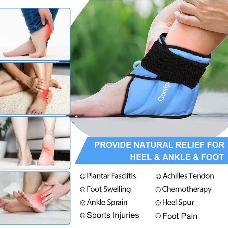 Comfpack Heel Ice Pack for Pain Relief, Hot Cold Therapy Foot Ankle Ice ...