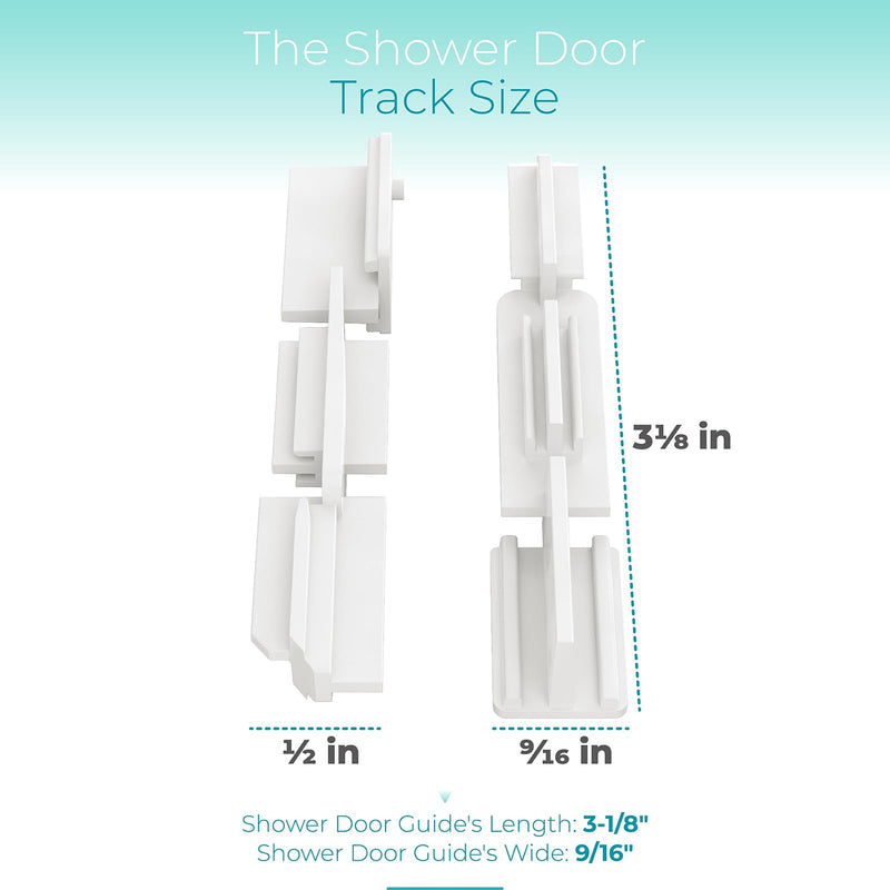 Shuisen Sliding Shower Door Bottom Sill Guide, Glass Shower Door Track ...