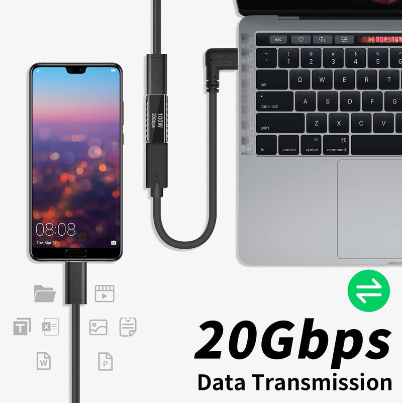 Duttek USB C Female to Female Adapter 100W, USB C Couple Adapter, USB C ...