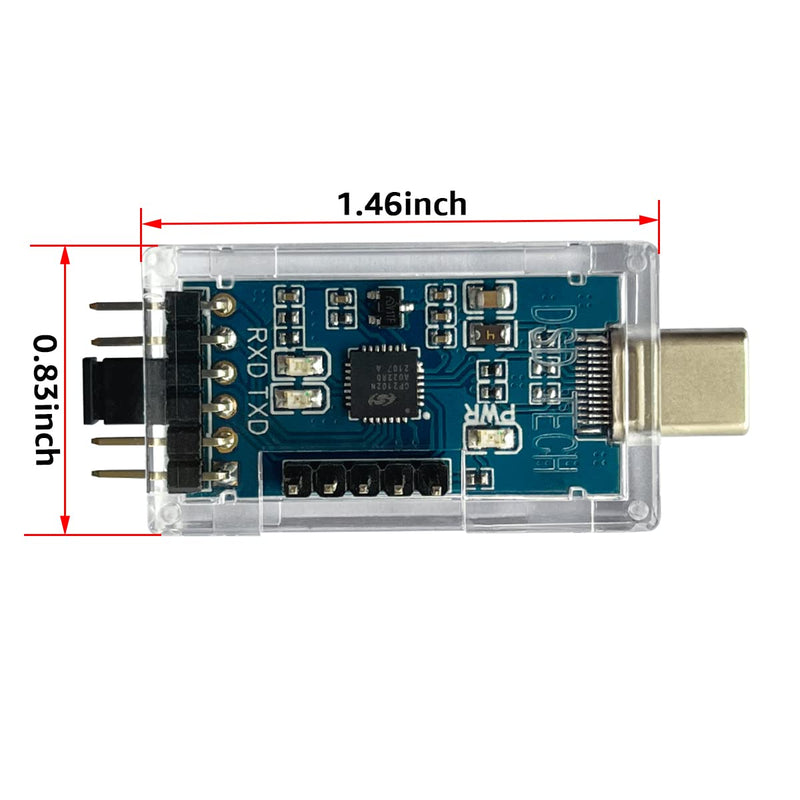 DSD TECH SH-U09B3 USB Type C to TTL Serial Adapter with CP2102N Chip ...