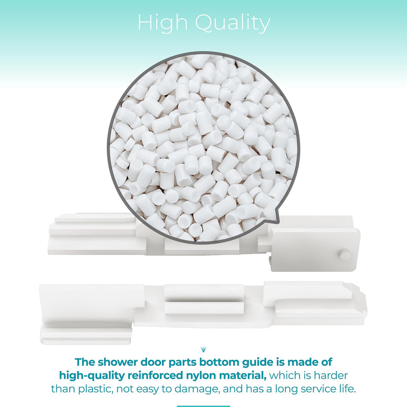 Shuisen Sliding Shower Door Bottom Sill Guide, Glass Shower Door Track ...