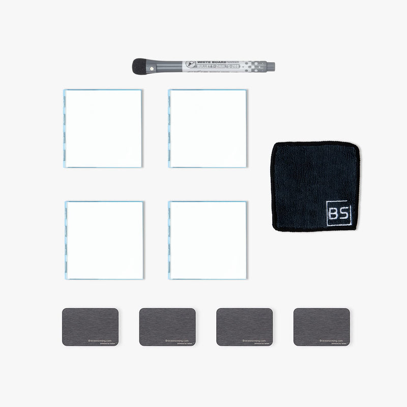 Bravestorming Mover Erase, Stackable and Magnetic Mini Whiteboard on ...