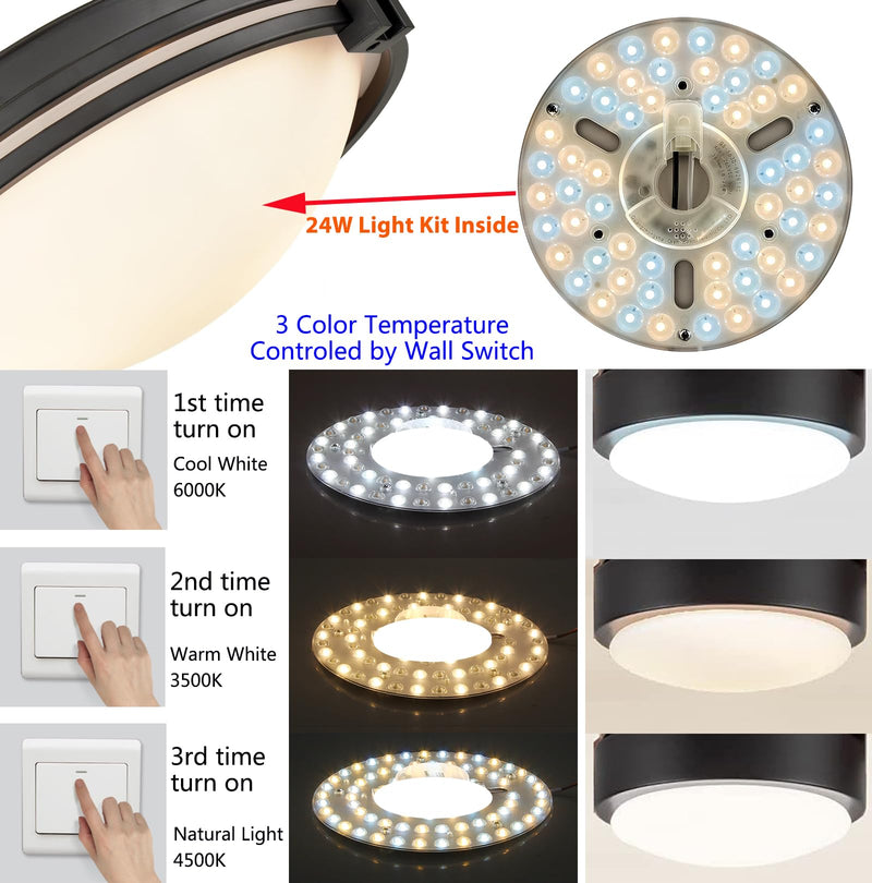 Zhairdalstar 24W Dimmable LED Light Engine Retrofit Kit for Ceiling Fan ...