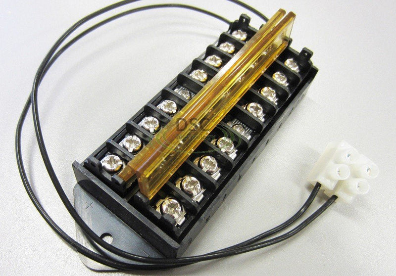 8 Way Terminal Block Bus Bar, Splits 1 Input to 8 Out (18AWG Power Lead ...
