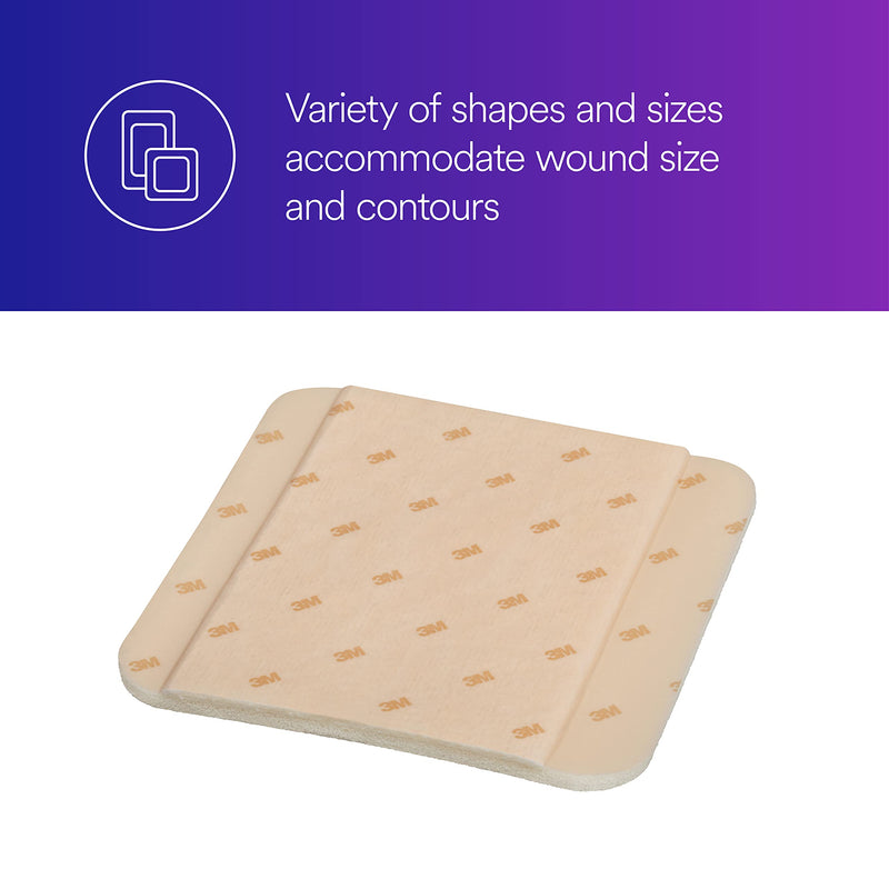 3M™ Tegaderm™ High Performance Foam Non-Adhesive Dressing 90601, Square ...