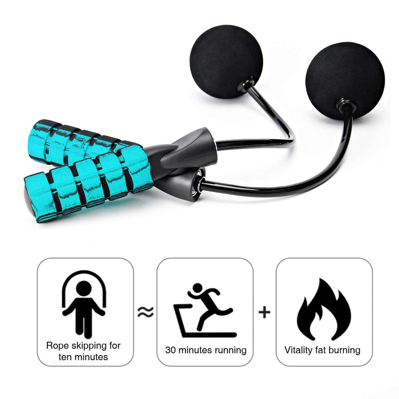 APLUGTEK Jump Rope, Weighted Ropeless Skipping Rope for Fitness, Tangle ...