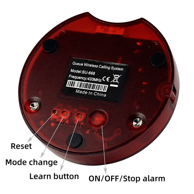 Retekess TD165 Restaurant Pager Replacement,Single Buzzer,Max 999 ...