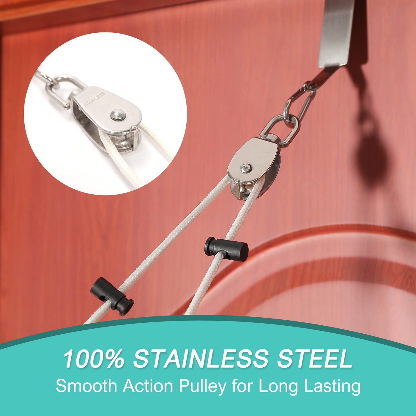 Fanwer Shoulder Pulley, Over The Door Exercise Pulley for Rotator Cuff ...