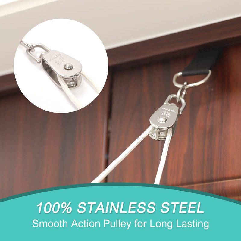 Fanwer Shoulder Pulley, Over the Door Pulley System for Shoulder Rehab ...