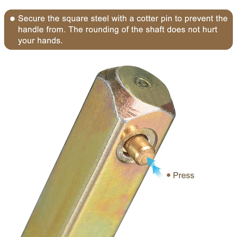 uxcell Door Knob Spindle, 60mm Long Spare Door Handle Spindle Bar for 6 ...