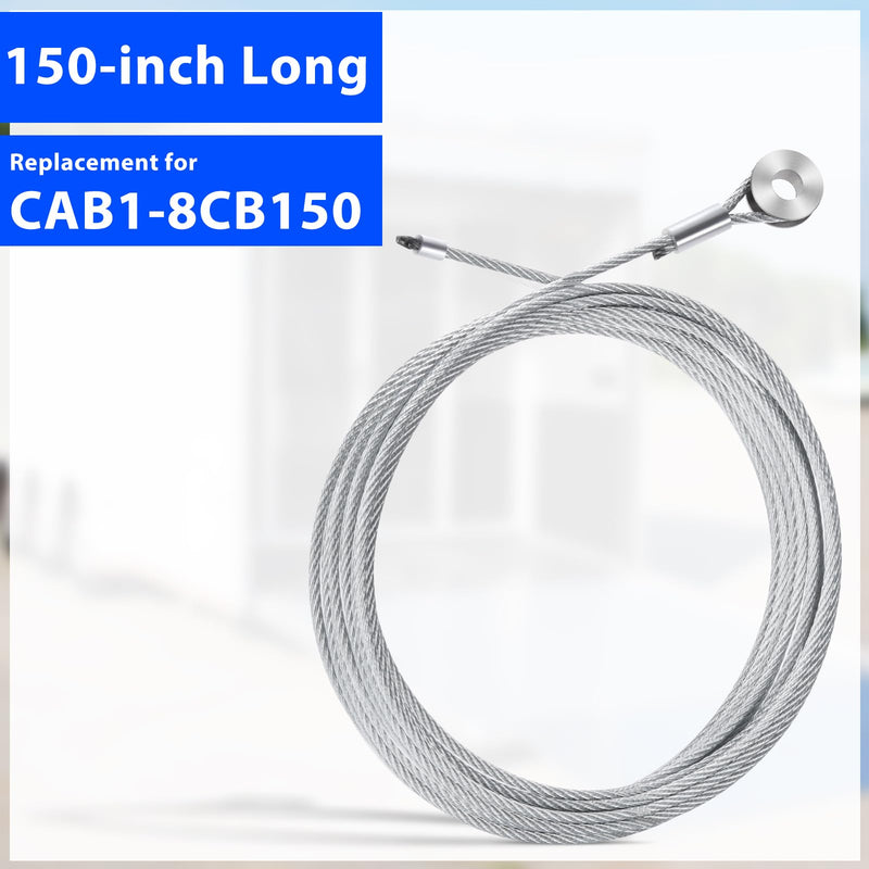 2PCS 150" Garage Door Spring Cable Wire,Enclosed Cargo Trailer Ramp ...