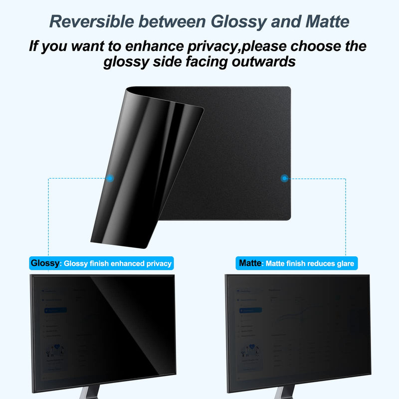 JEAPKA [2-Pack] 24 Inch Privacy Screen for Monitor Computer Screen ...