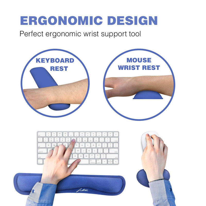 Doctor Developed Ergonomic Wrist Rest for Mouse & Keyboard and Perfect ...