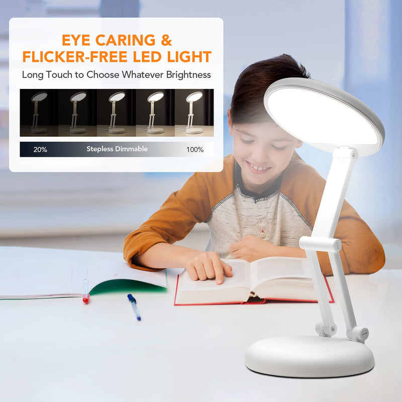 ONEFIRE Desk Lamp Kids Desk Lamp Small Desk Lamp, 8 Brightness Desk ...