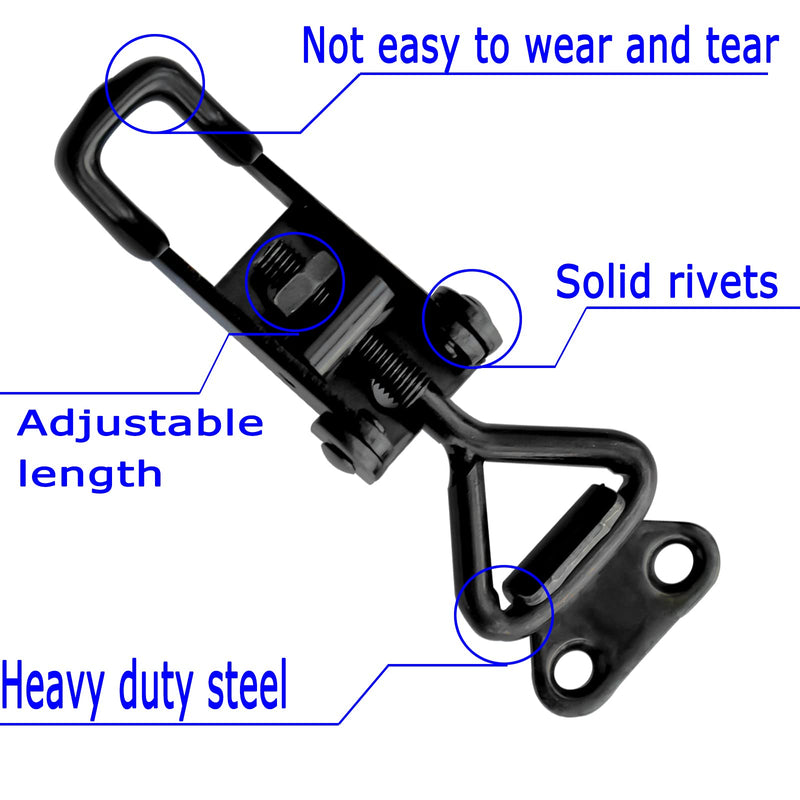 10Pack Black Toggle Latch Clamp, Heavy Duty Latch-Style Toggle Clamp ...