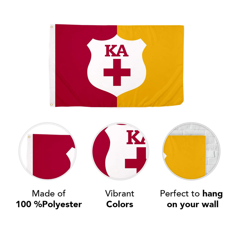 Kappa Alpha Order Secondary Fraternity Flag Greek Letter Banner Large 3 ...