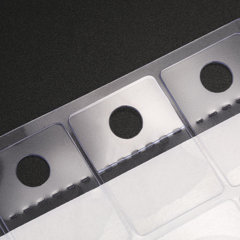 Tecunite 300 Pieces Adhesive Hanging Tabs 1 1/2 x 1 Inch Round Hole ...