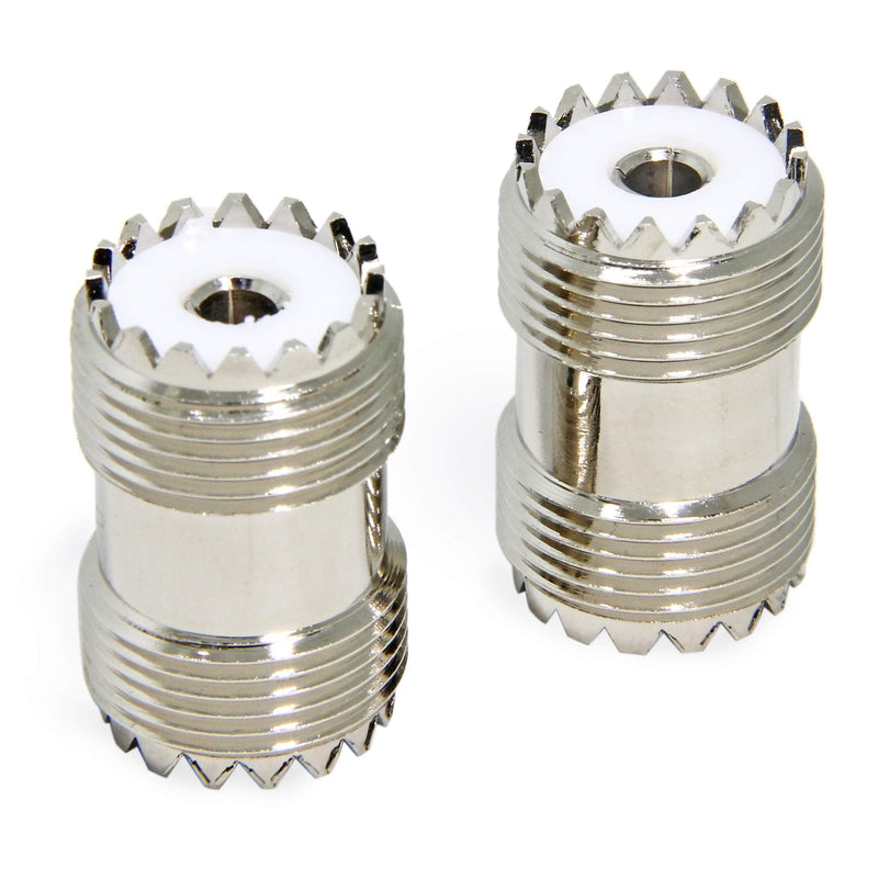 UHF Barrel Connector, 10-Pack PL259 Coupler VHF Female to Female Coax ...