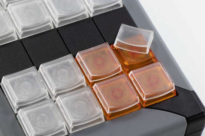 X-keys Keycap Cherry MX Compatible (1x1, Orange, 10 Pack) 1x1 ...