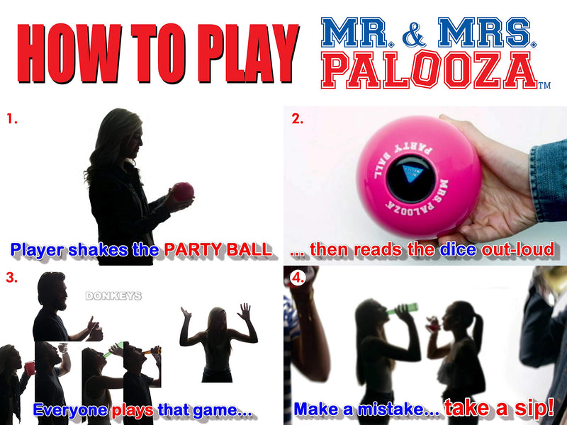 DRINK-A-PALOOZA PARTY BALL - Fun Drinking Games for Adults, Party Game ...