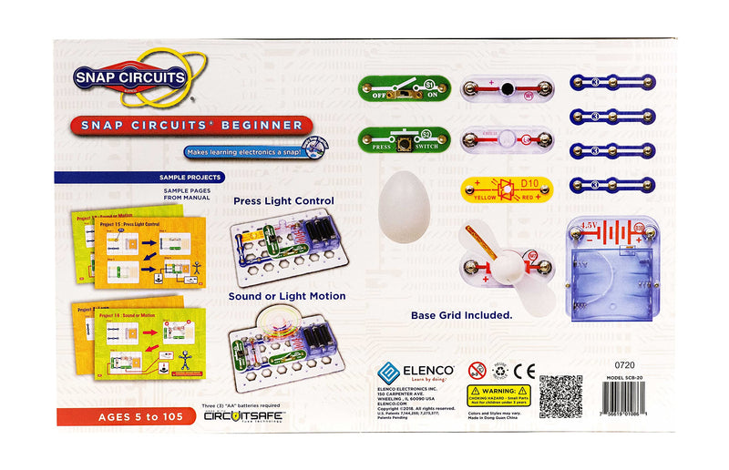 Snap Circuits Beginner, Electronics Exploration Kit, Stem Kit For Ages ...
