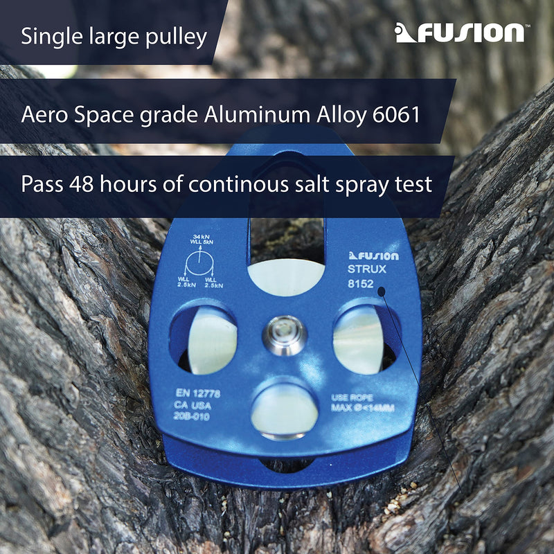 Fusion Aluminum Rescue Pulley blue | AusPower Australia