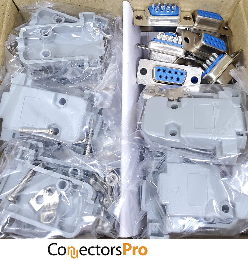 Connectors Pro Pc Accessories 10 Sets Solder Cup DB9 Female + Plastic ...