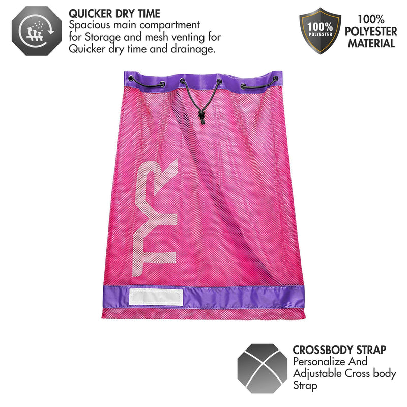TYR Mesh Equipment Bag Pink Purple | AusPower Australia