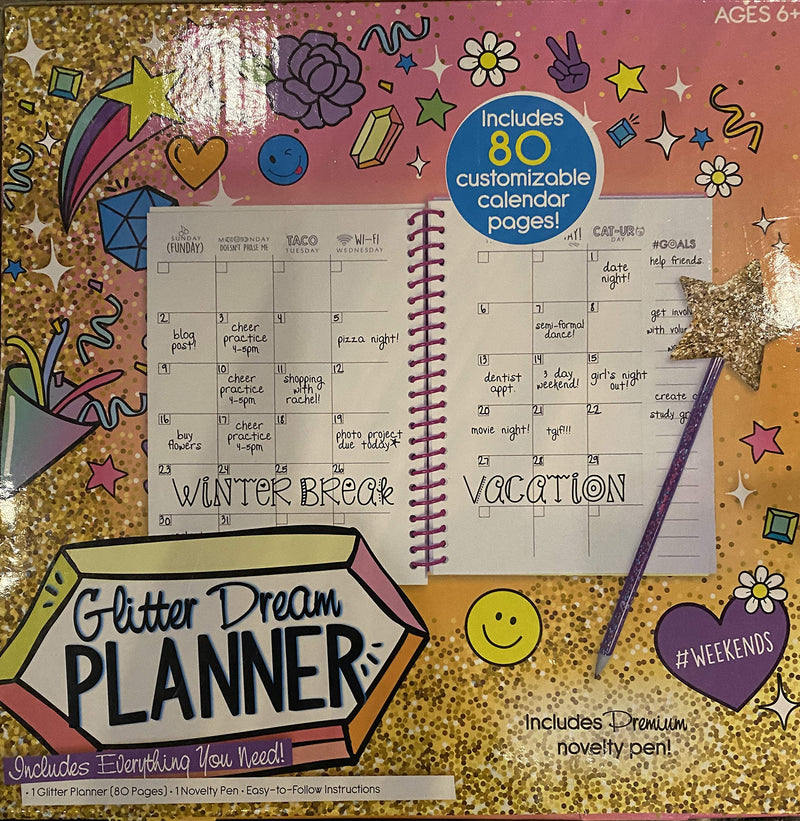 Glitter Dream Calendar w/ 80 Customizable Pages | AusPower Australia
