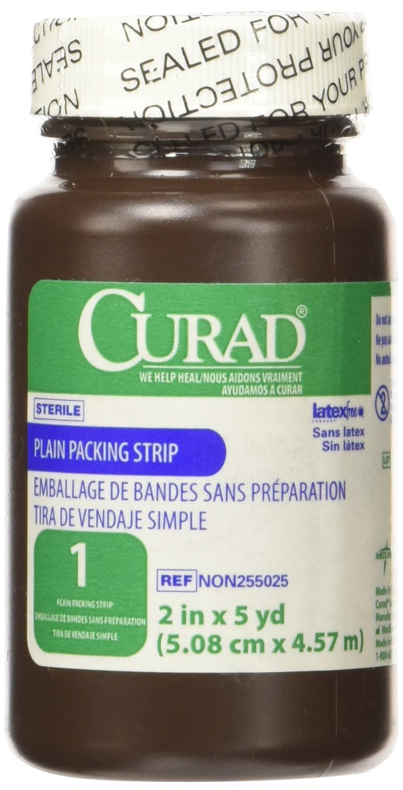 CURAD Sterile Plain Packing Strips, 2"x5YDS, (12 Count) | AusPower ...