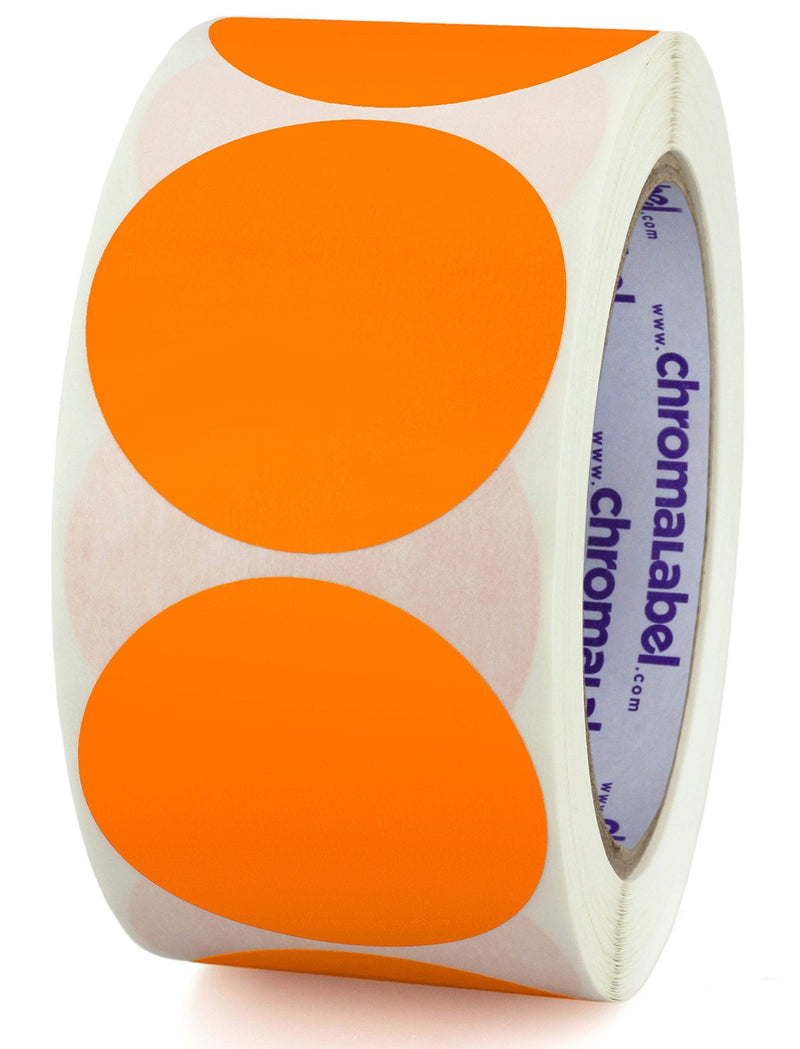 ChromaLabel 2 Inch Round Permanent Color-Code Dot Stickers, 500 per ...