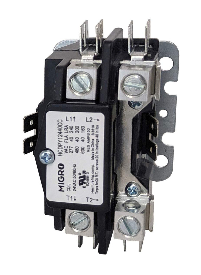 Migro 40 Amp 1 Pole NEMA 600V HVAC Heavy Duty Definite Purpose ...